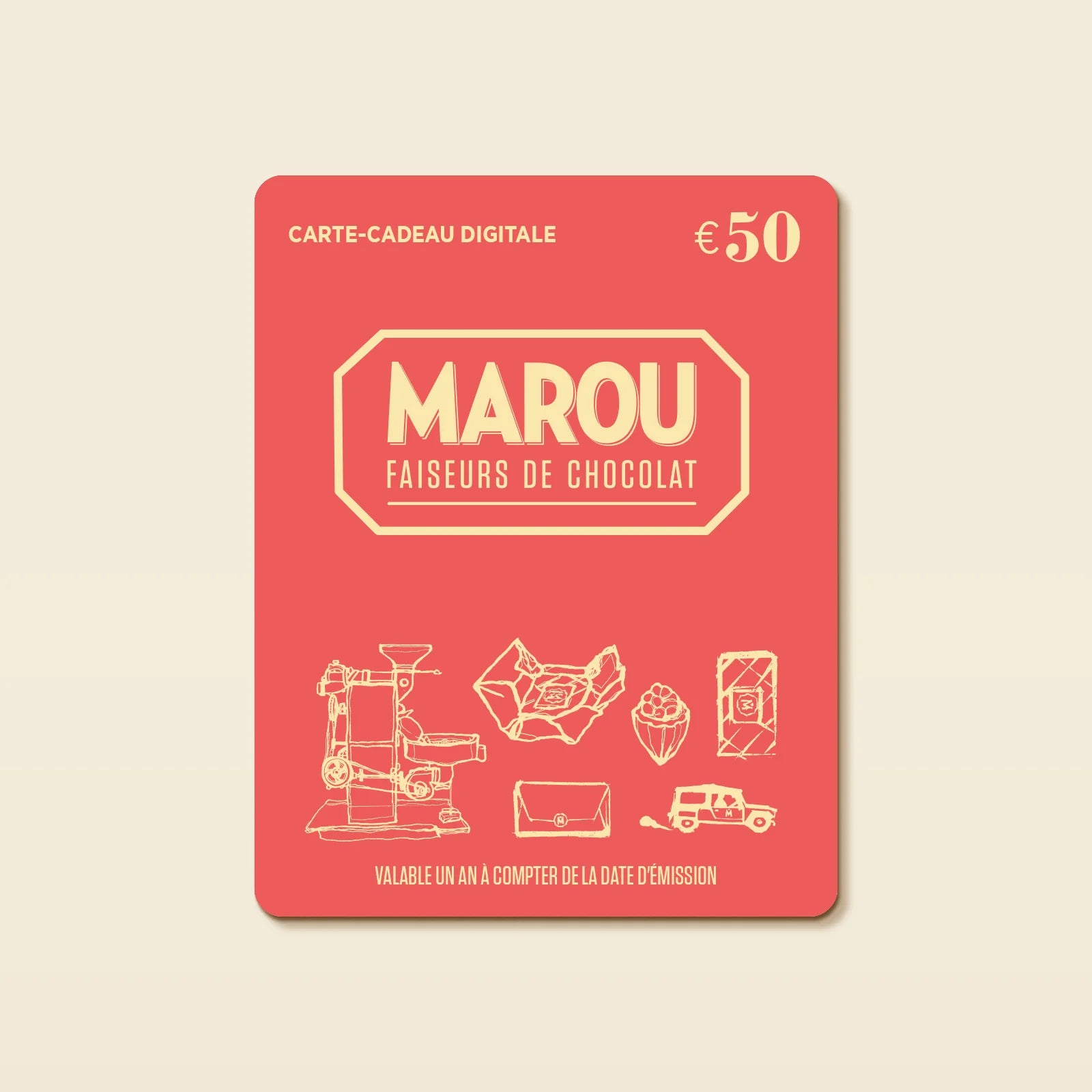 e-Gift Card €50 – Marou Chocolate Europe
