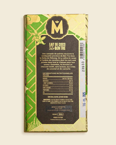 Coconut Milk Ben Tre 55% Chocolate Bar – Sweet & Lush – Marou Chocolate
