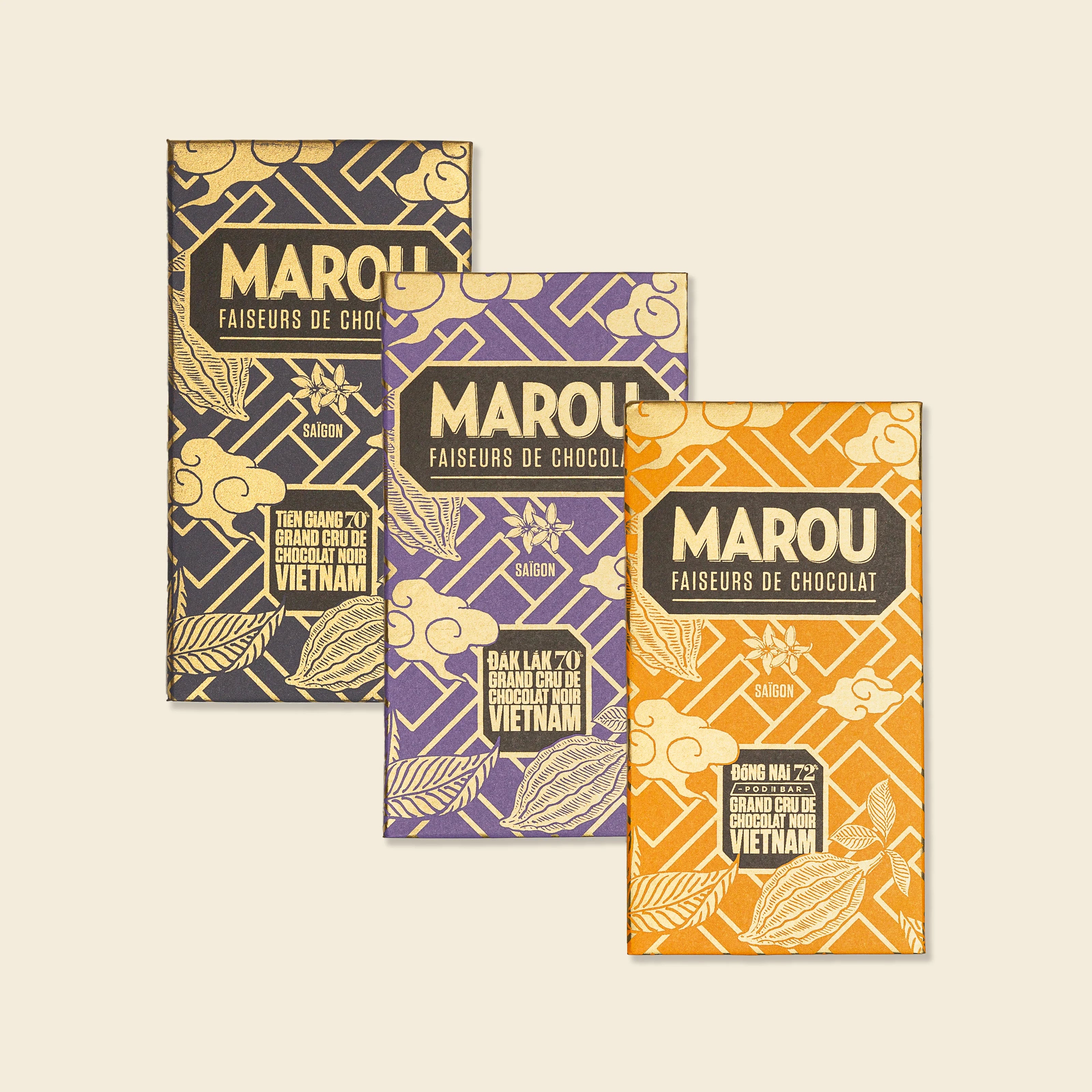 Smooth Dark Chocolate Trio: Low Bitterness 70% to 72% Collection – Set ...